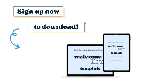 Freebie Welcome Flow Template | Mightyexperteze.com